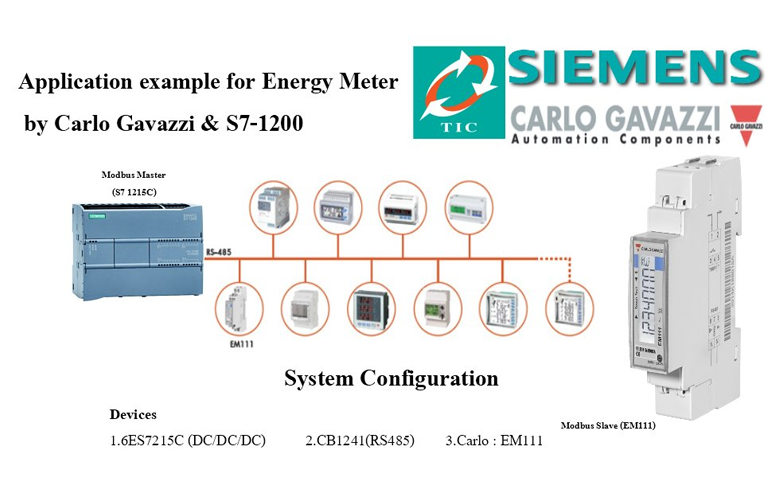 การใช้ Application for Energy Meter by Carlo Gavazzi & S7-1200 วัดค่า ...